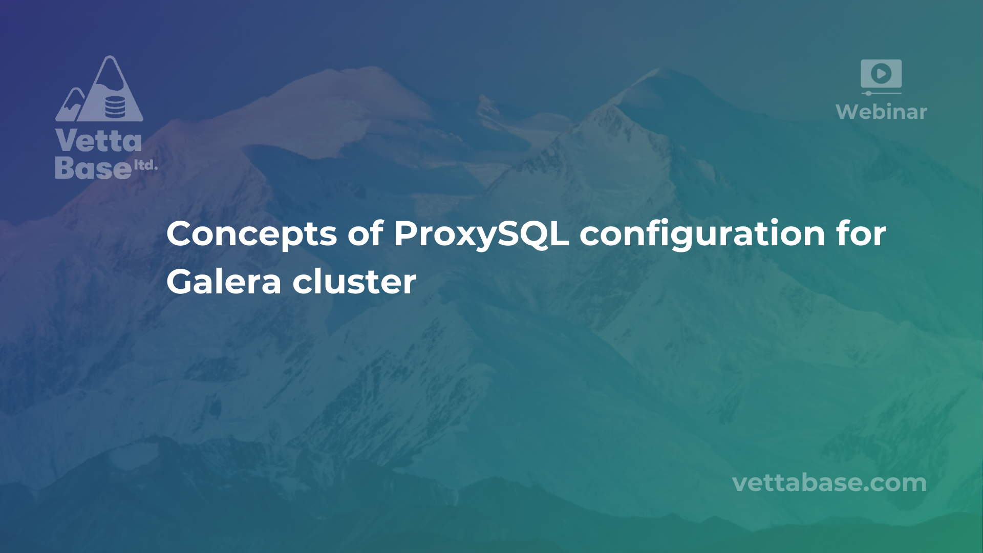 Concepts Of Proxysql Configuration For Galera Cluster Vettabase