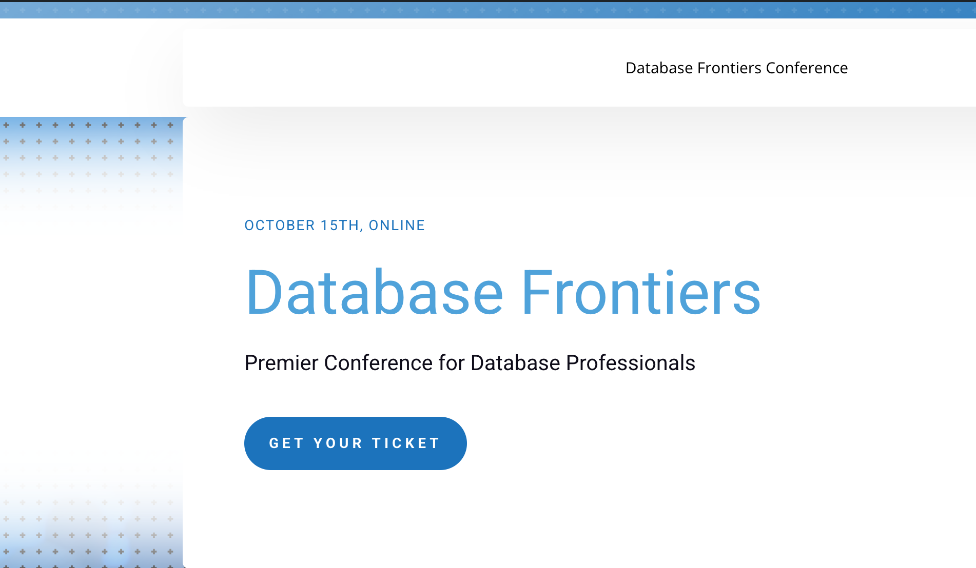 Announcing the Database Frontiers Virtual Conference! - Vettabase